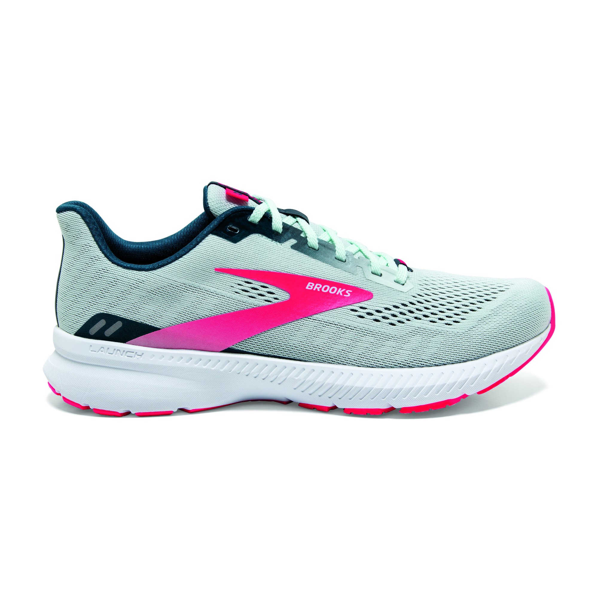 BROOKS Launch 8 W Ice Flow/Navy/Pink | TRAILPOINT